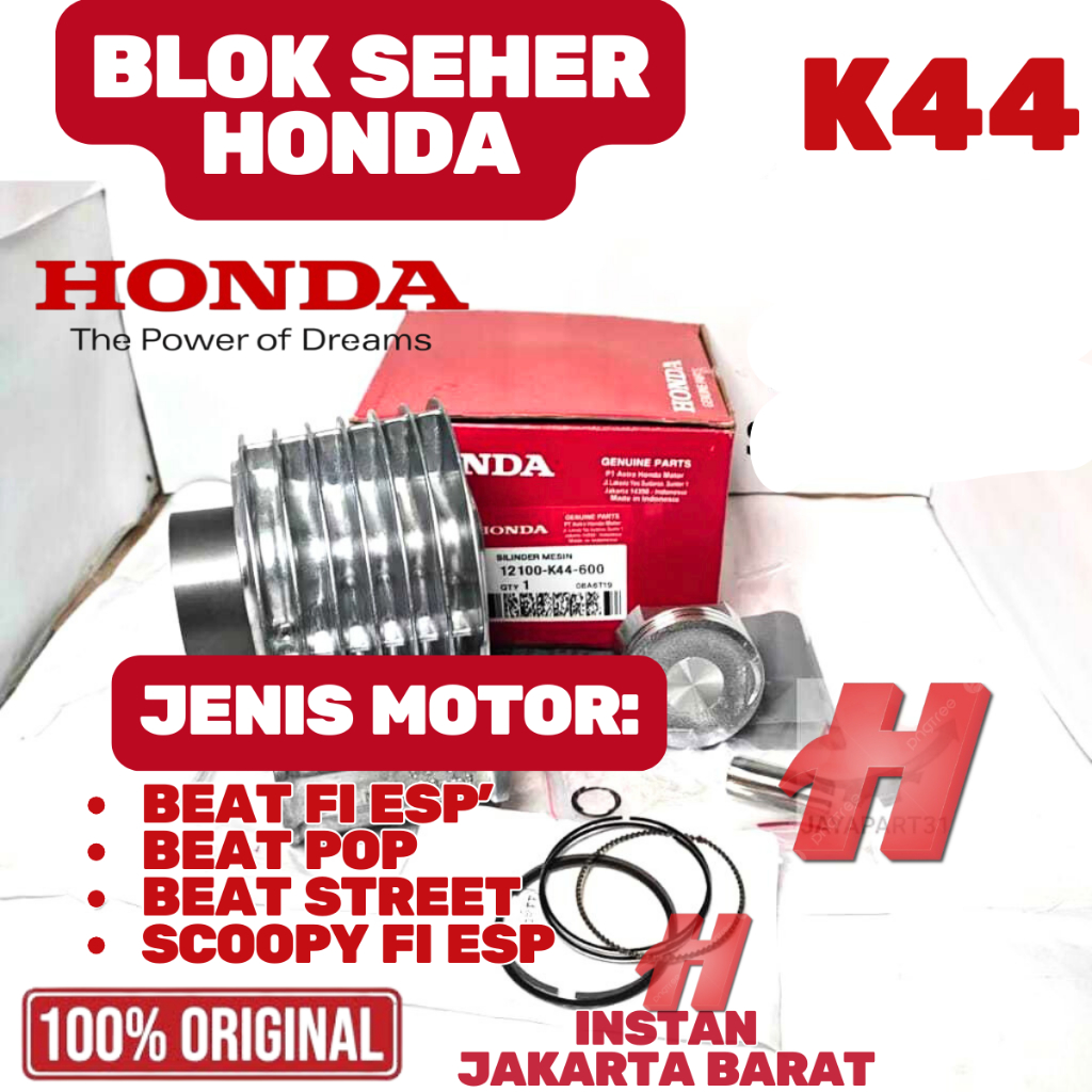 Jual ORIGINAL GRANSI BLOK SEHER KOMPLIT KODE K44 HONDA Beat Fi Esp Beat Pop Beat Street Scoopy ...
