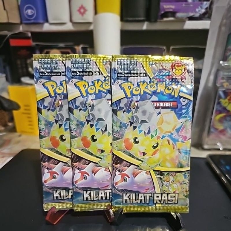 Jual Pokémon Kilat Rasi booster pack pokemon kartu indonesia original asli sv8s | Shopee Indonesia