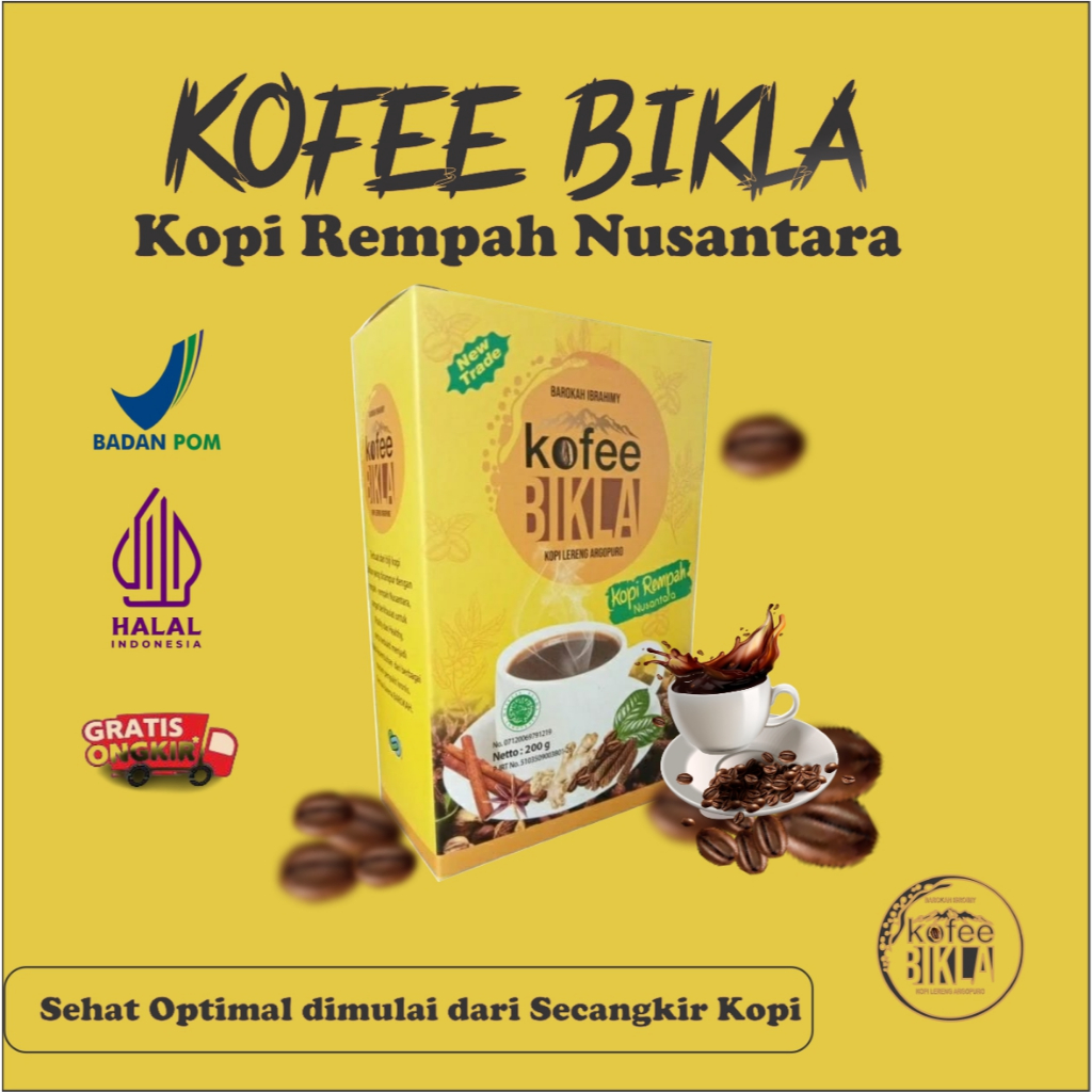 Jual Bikla Kopi Rempah Untuk Kesehatan Kemasan Box Isi 20 Pcs | Shopee ...