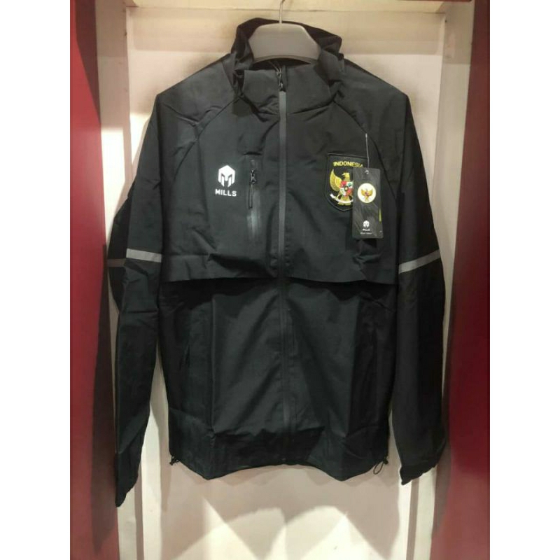 Jual Jacket Raincoat Timnas Indonesia Mills Original BNWT | Shopee ...