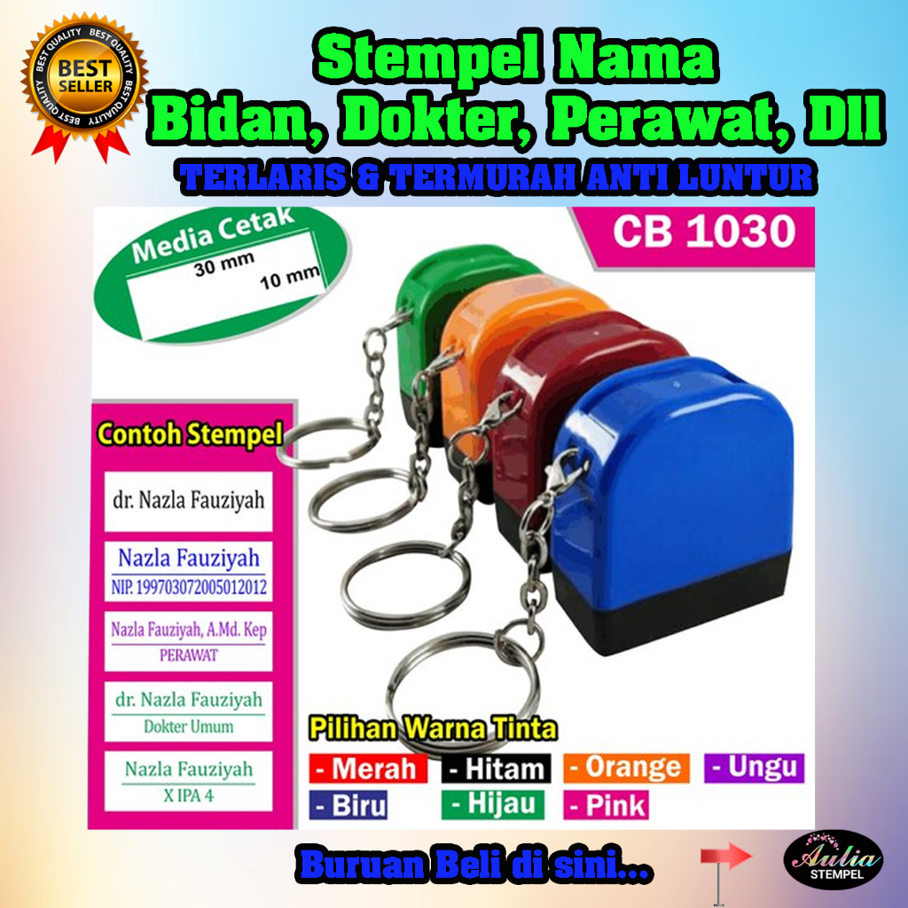 Jual STEMPEL NAMA BIDAN, DOKTER, PERAWAT, PAKET INTERNET | Shopee Indonesia