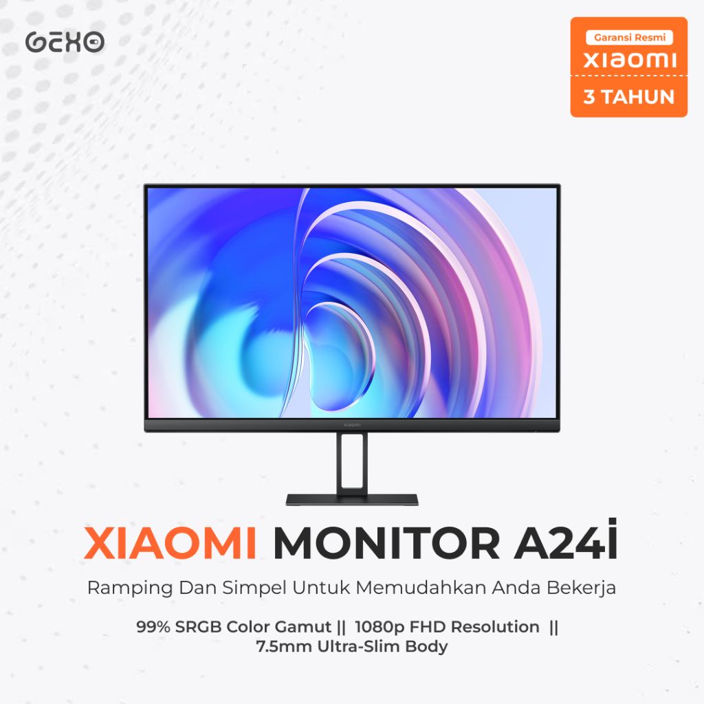 Jual Xiaomi Mi Monitor 24" A24i FHD IPS 100Hz HDMI Ultra Slim Garansi Resmi | Shopee Indonesia