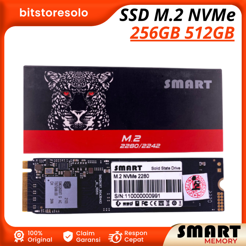Jual SSD Smart M.2 NVMe 2280/2242 256Gb 512Gb | Shopee Indonesia