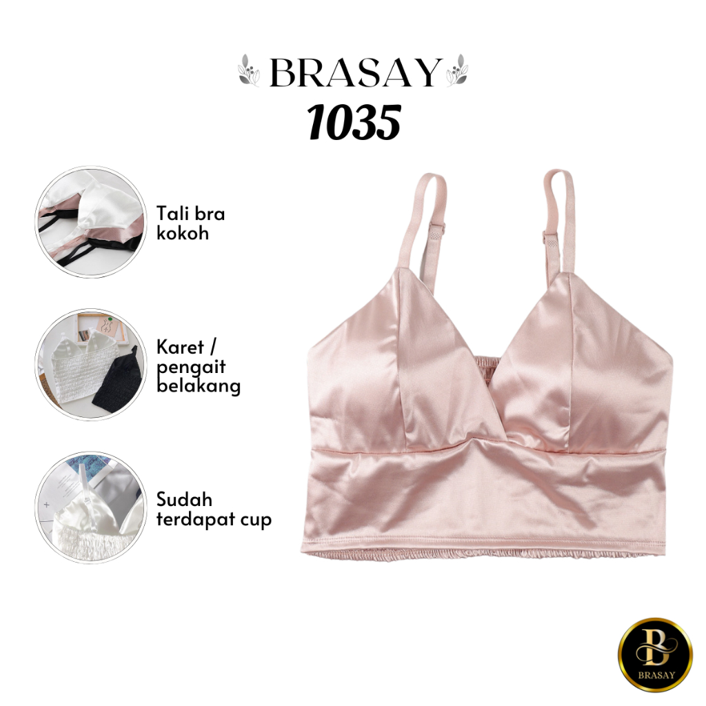 Jual Brasay Bra Fashion Wanita Pakaian Dalam Bra Bahan Satin Stylish ...