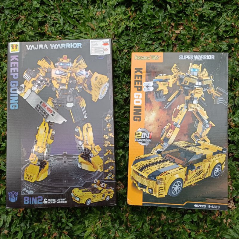 Jual Brick mobil brick robot transform Optimus bumblebee Super Warrior ...