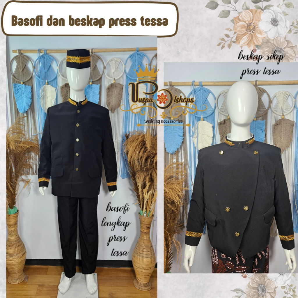 Jual basofi bapak basofi press tessa basofi premium beskap jawa pria ...