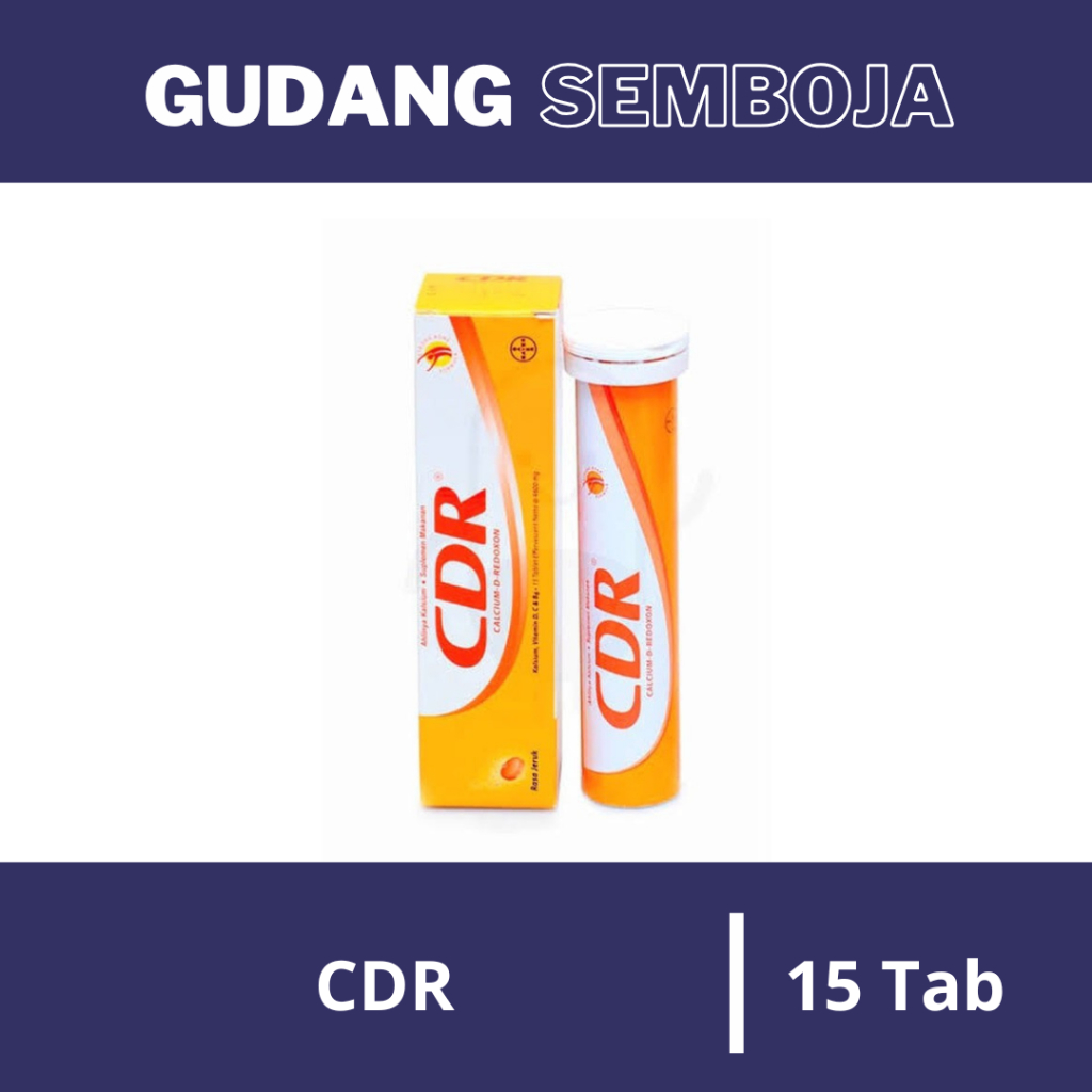 Jual CDR EFF Isi 15 Tablet / CDR Redoxon Effervescent Tube 15 Tablet ...