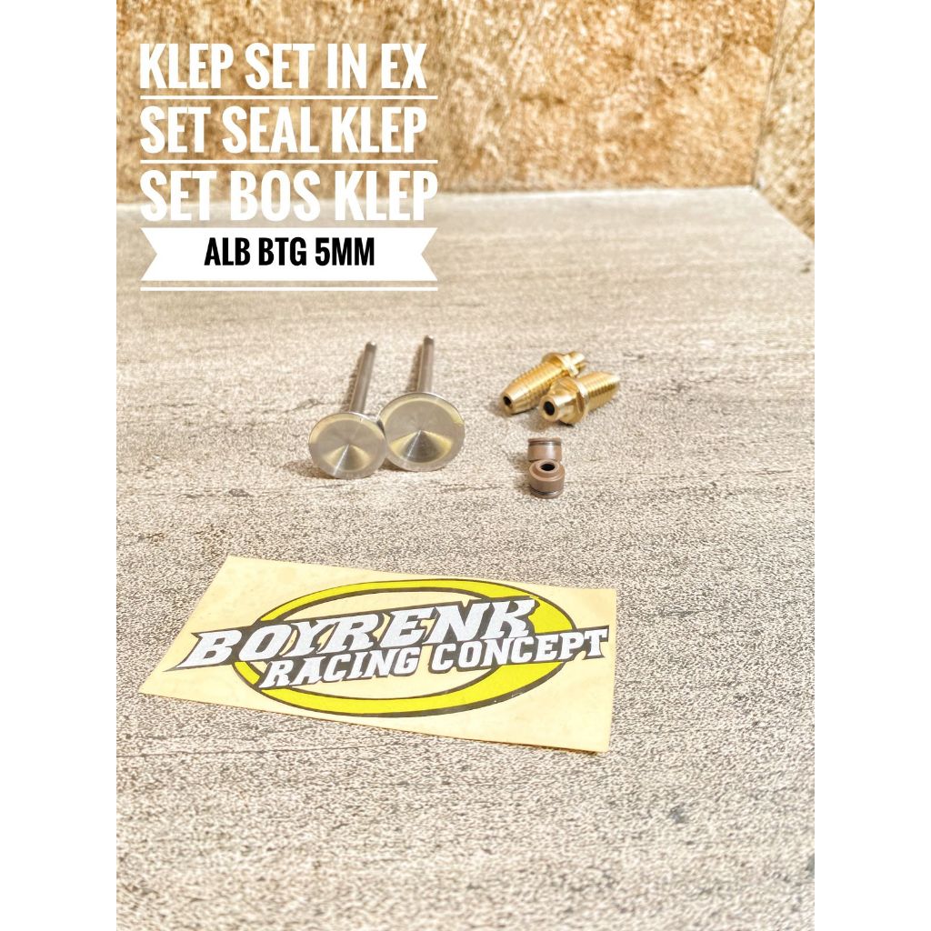 Jual KLEP SET IN EX + ISIAN KOMPLIT TYPE B - BOYRENK RACING CONCEPT ...