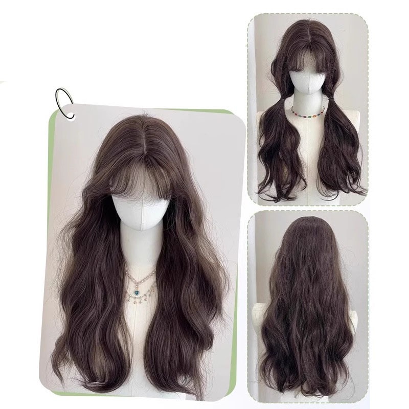 Jual wig bando rambut panjang Wig korean style Wig bando curly Rambut ...