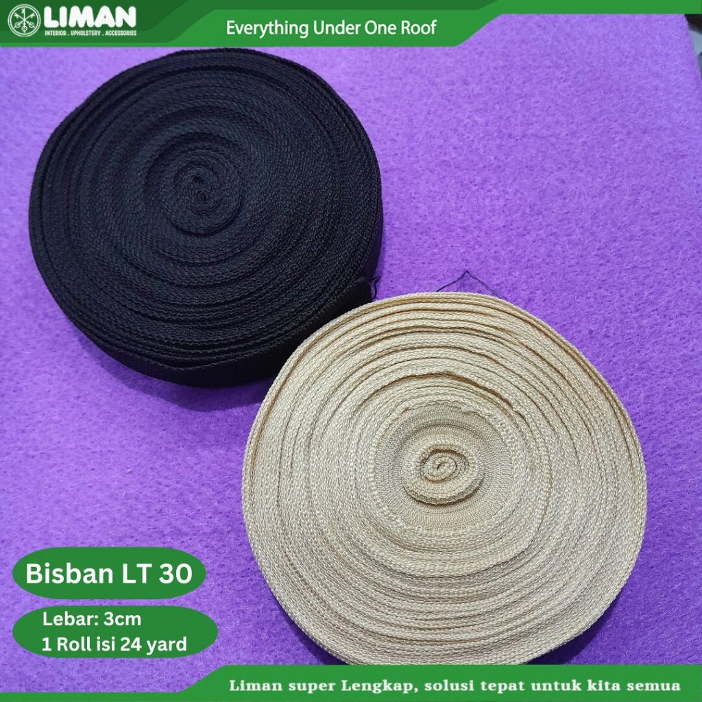 Jual Bisban LT 30 Roll (isi 24yard) / Webbing / Pelipit | Shopee Indonesia