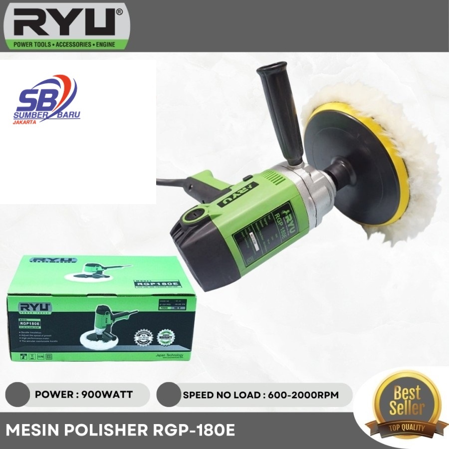 Jual Mesin Poles Polisher Mobil Motor Car Disc + Wool Polisher RYU RGP ...