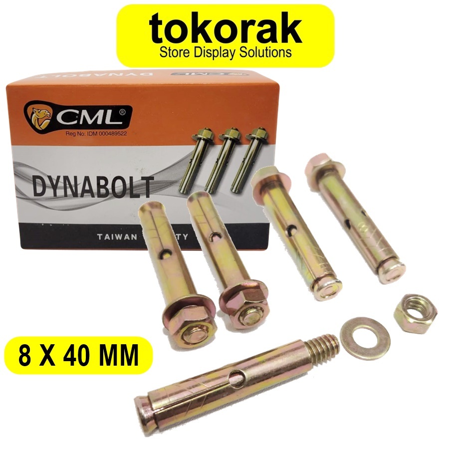Jual DYNABOLT BAUT BETON 8 X 40 MM CAMEL DINABOLT 8X40 ANGKUR BOLT M8 ...