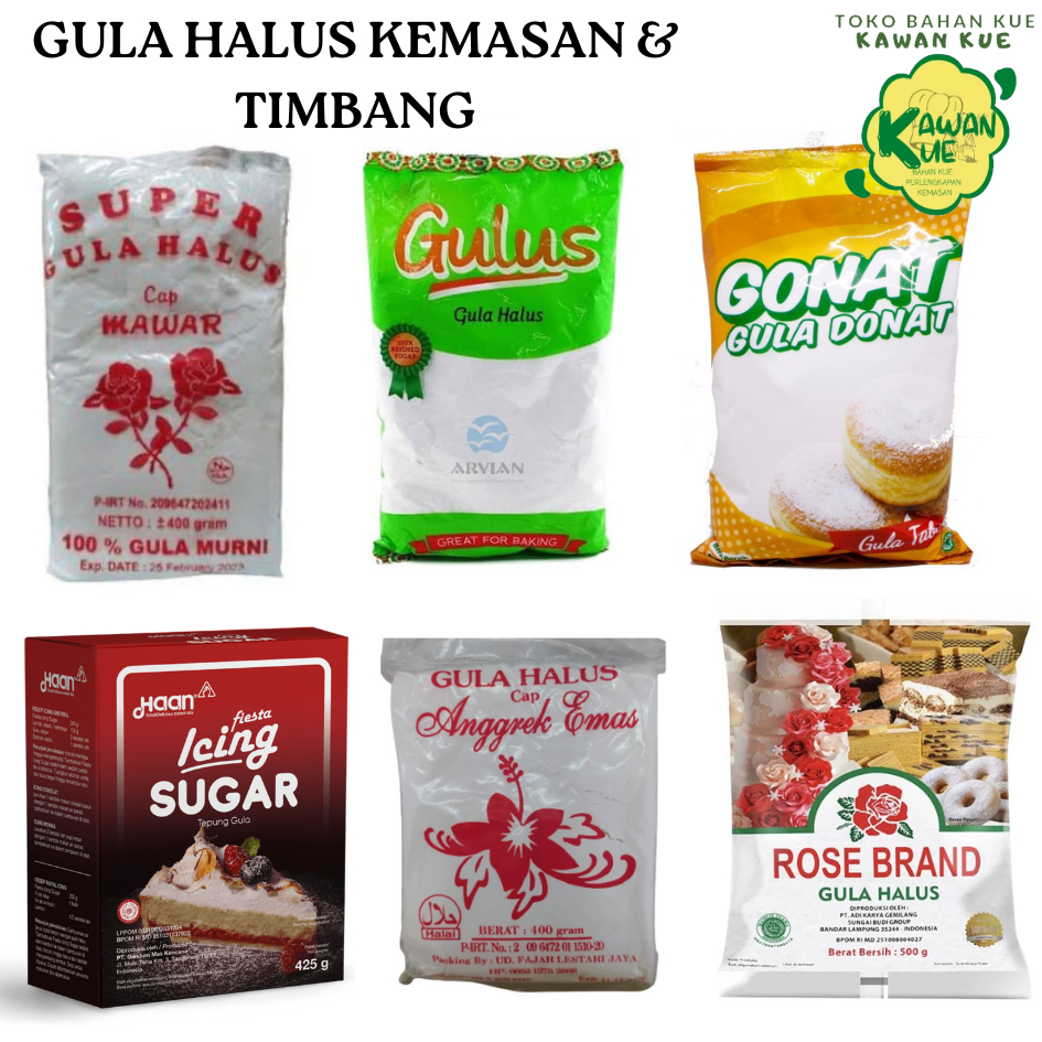 Jual Gula Halus Kemasan dan Timbangan - Gula Tabur Topping - Gula ...