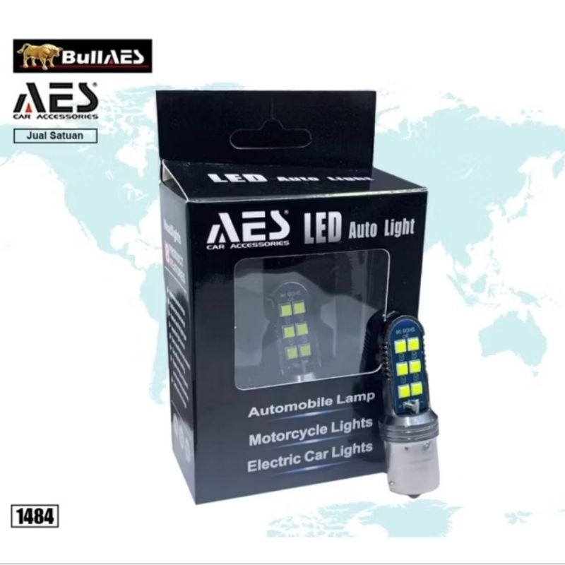 Jual Lampu Mundur LED Kaki 1 AES BA15s 1156 PUTIH 12 mata PERBIJI ...