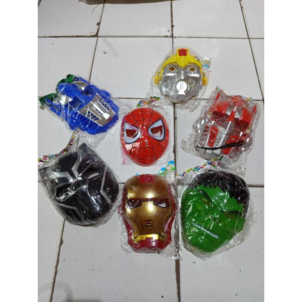 Jual Topeng Plastik Pahlawan Super Robot Anonymous 1 Pcs | Shopee Indonesia