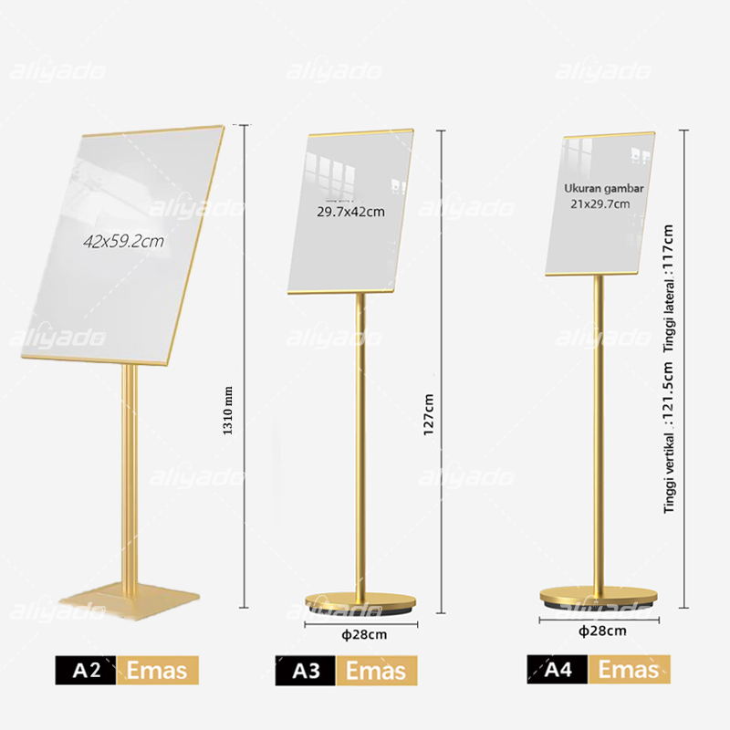 Jual RB Ready Standing Sign A4/A3/A2 Frame Floor Standing Acrylic ...