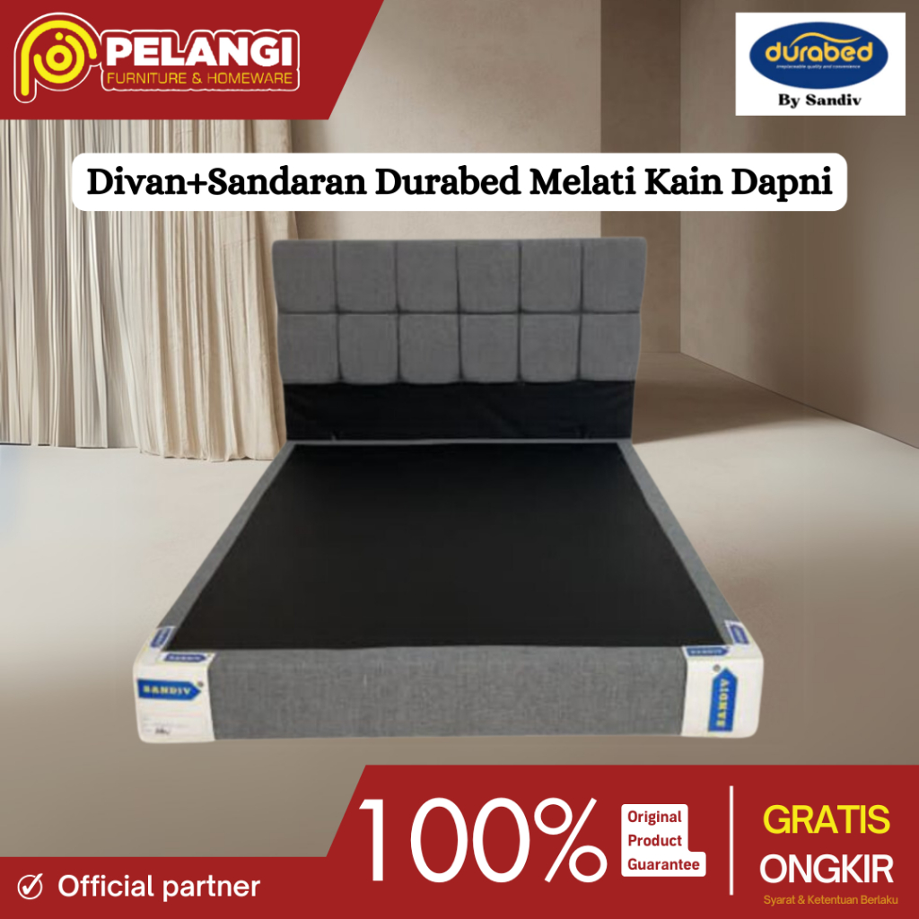 Jual Divan Sandaran Durabed Melati Kain Dapni | Divan Kasur | Dipan ...