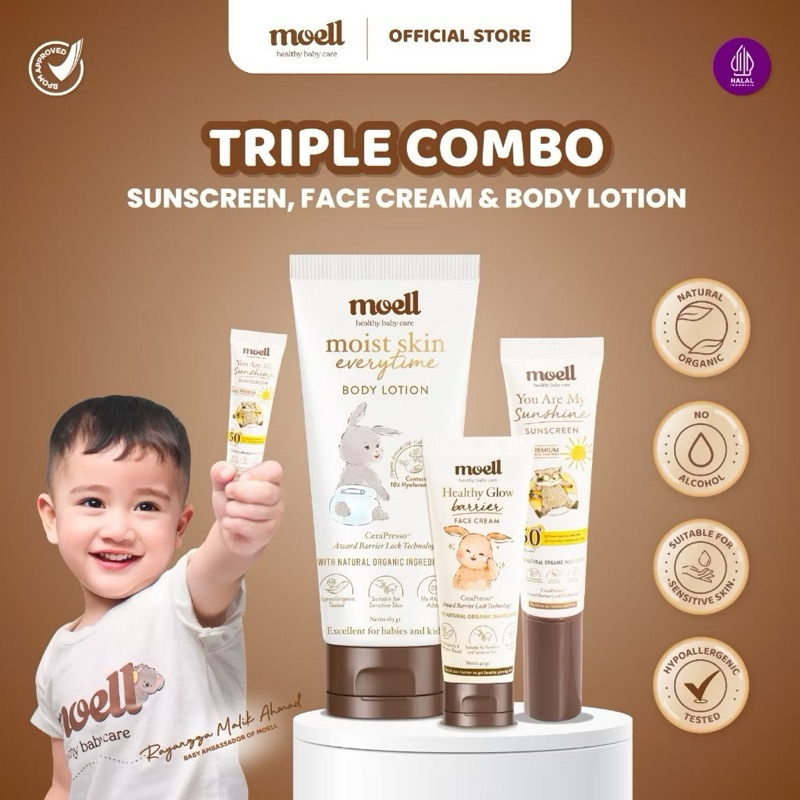 Jual MOEL sunscreen spf50++ | Body lotion | Hair lotion | Shopee Indonesia