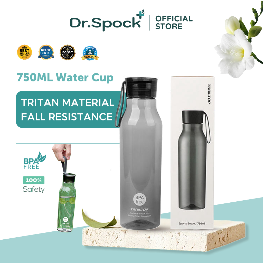 Jual Dr.Spock Bisfree Eco Botol Minum Anti Bocor dan Anti Jatuh 750ML ...