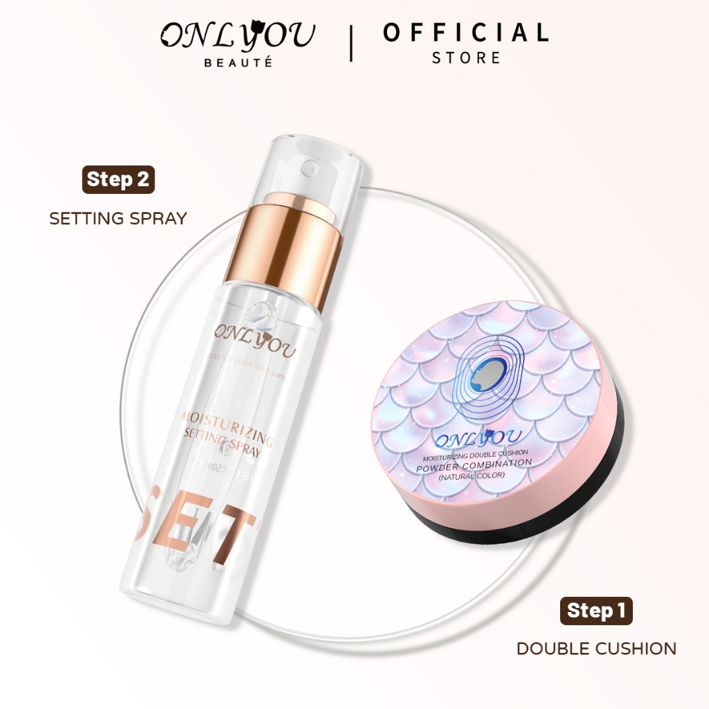 Jual ONLYOU 2PCS Perfect Base Makeup Paket Double Air Cushion 20G ...