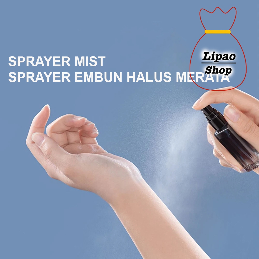 Jual Botol 10ml Parfum Spray Kaca Tebal - BIRU TRANSPARAN Tutup Sprayer ...