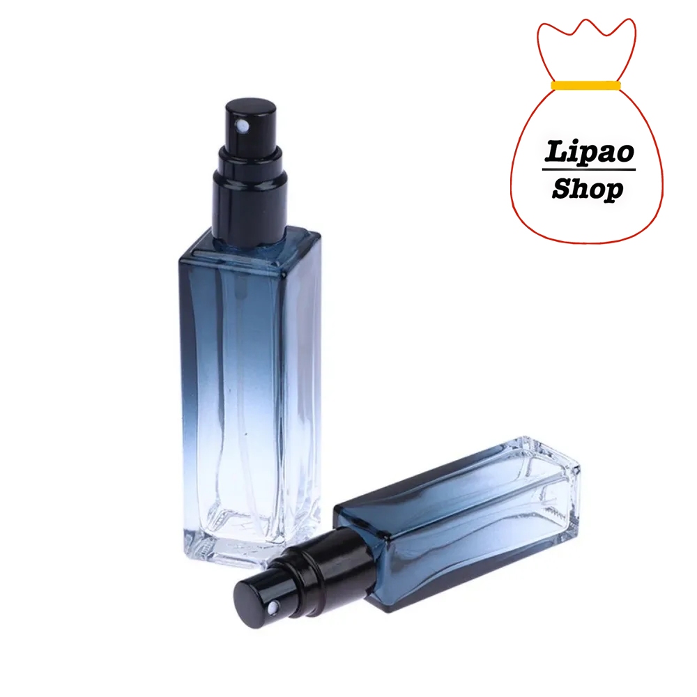 Jual Botol 15ml Parfum Spray Kaca Tebal - BIRU TRANSPARAN Tutup Sprayer ...