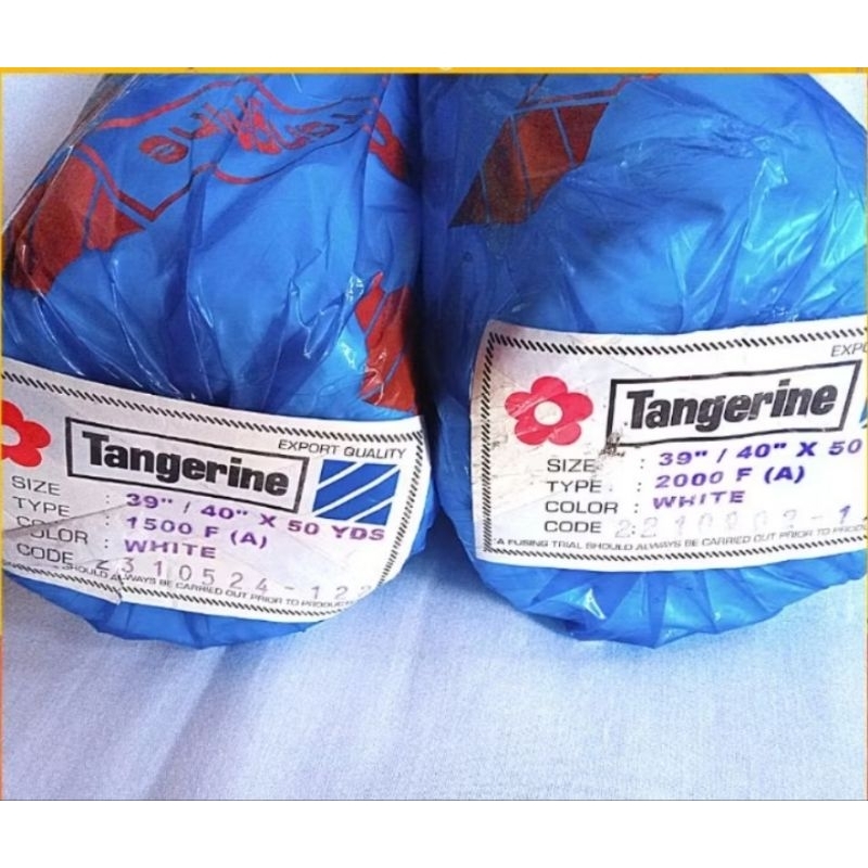 Jual (Per 0.5meter) Kain Kapas/Tangerine/Viselin/Vislin 2000F 1500F ...