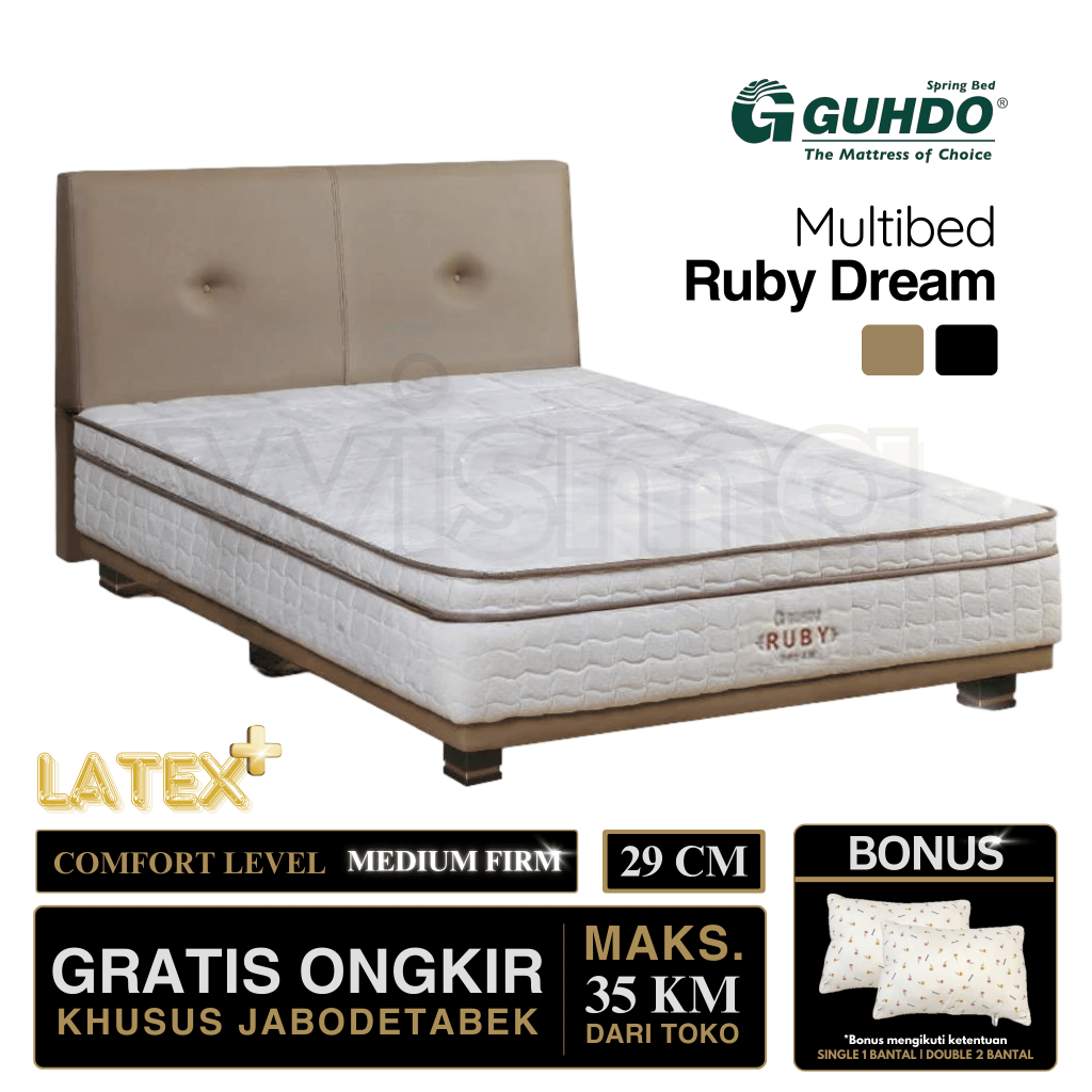 Jual Kasur Springbed Latex Fullset Guhdo Multibed Multi Bed Ruby Dream
