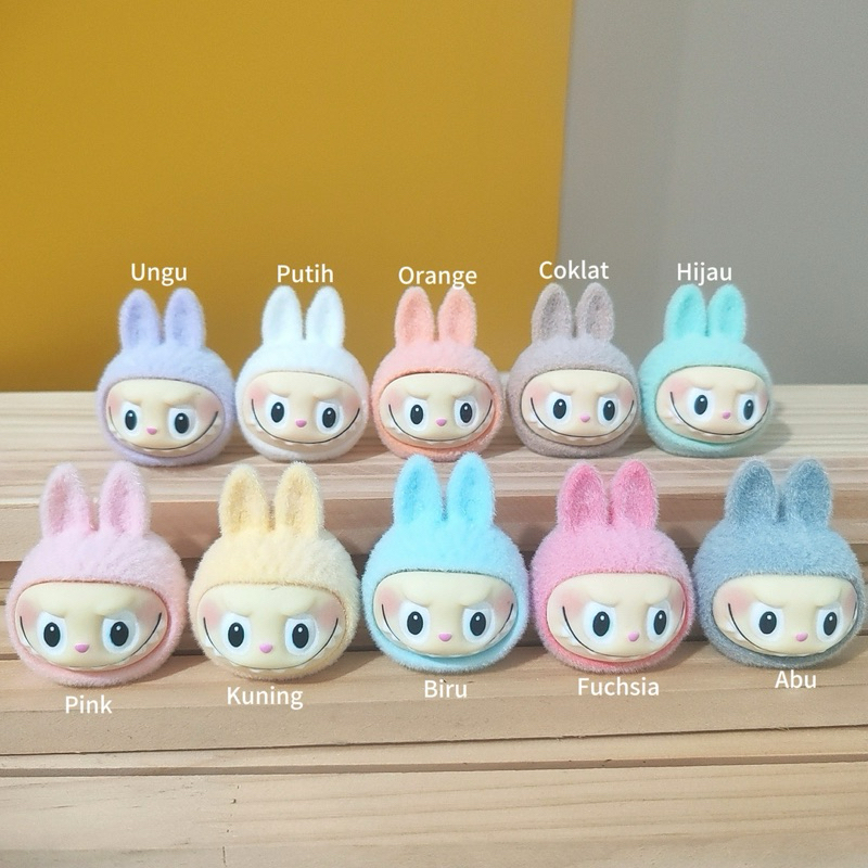 Jual AA109 1Pcs Figure Resin (No Lubang) DIY Glossy Karakter Labubu ...