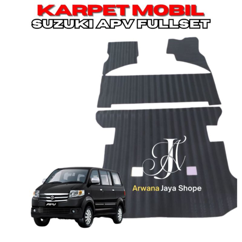 Jual karpet karet mobil APV fullslet alas kaki kabin APV full set ...
