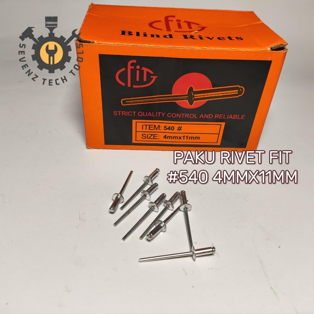 Jual FIT PAKU RIVET 540 4MMX11MM /PAKU TEMBAK #540 4MMX11MM BAGUS PER ...