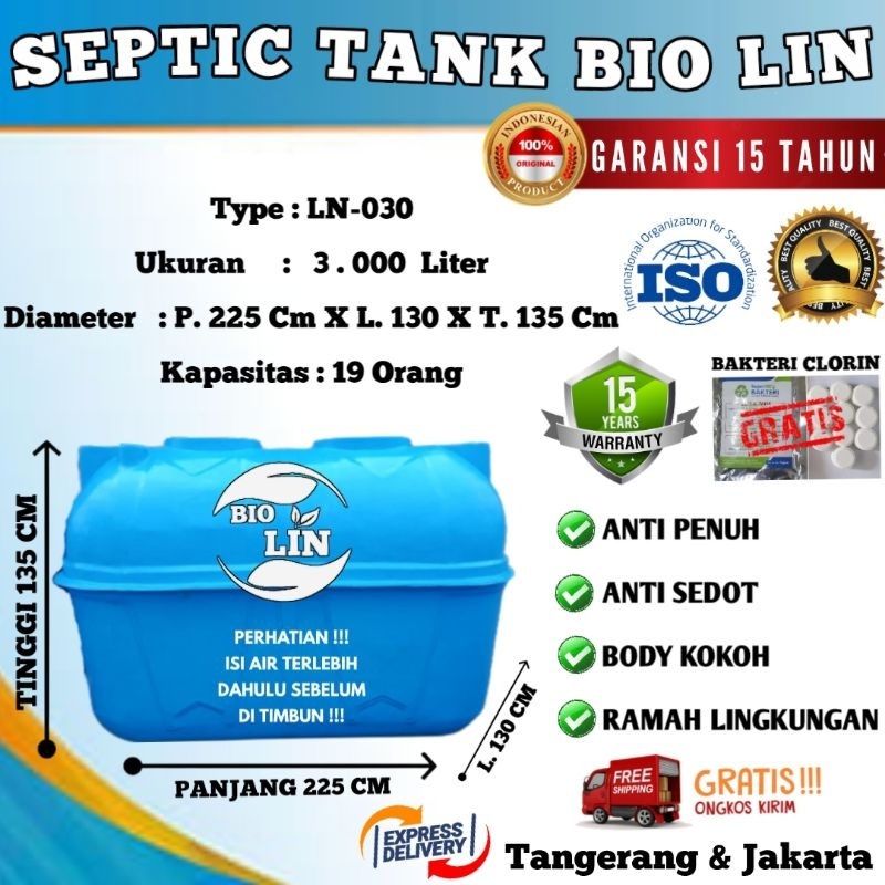 Jual Septictank BIOTECH Sepiteng 3.000 Liter Biotank Septic Tank Bio ...