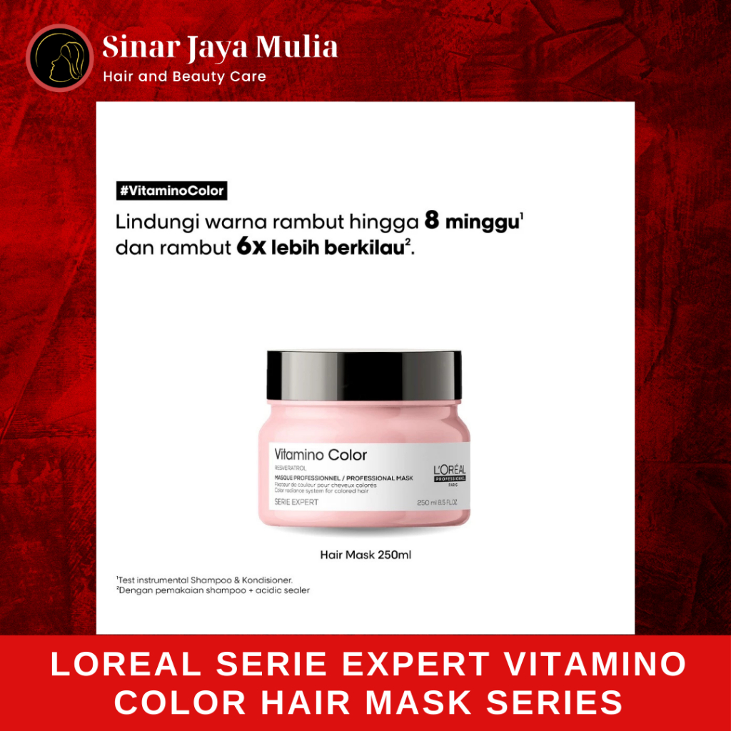 Jual Loreal Serie Expert Vitamino Color Hair Mask 250 & 500ml - Masker ...