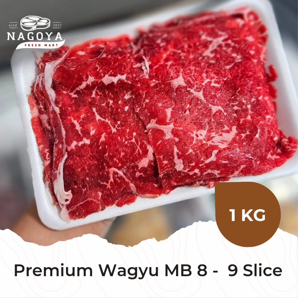 Jual Premium Wagyu Beef Slice MB 8 - 9 1 KG | BBQ | Grill | Tumis ...