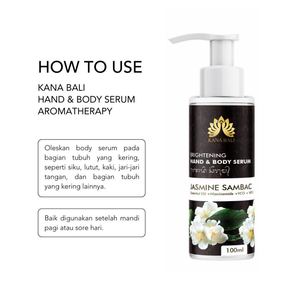 Jual Kana Bali Hand and Body Serum Jasmine Sambac Aromatherapy ...