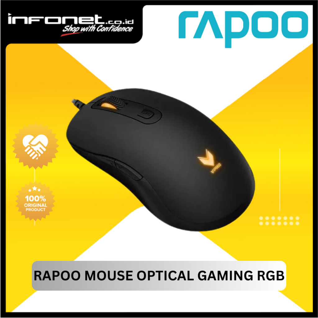 Jual RAPOO MOUSE OPTICAL GAMING RGB | Shopee Indonesia