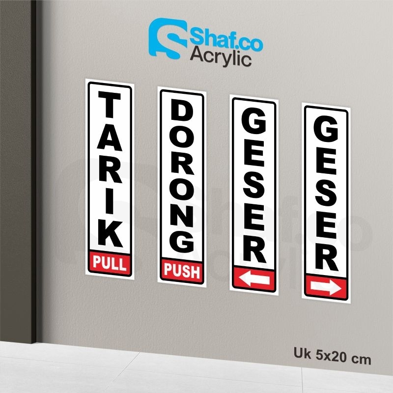 Jual STICKER TARIK // DORONG // GESER // STIKER // RAMBU-RAMBU | Shopee ...
