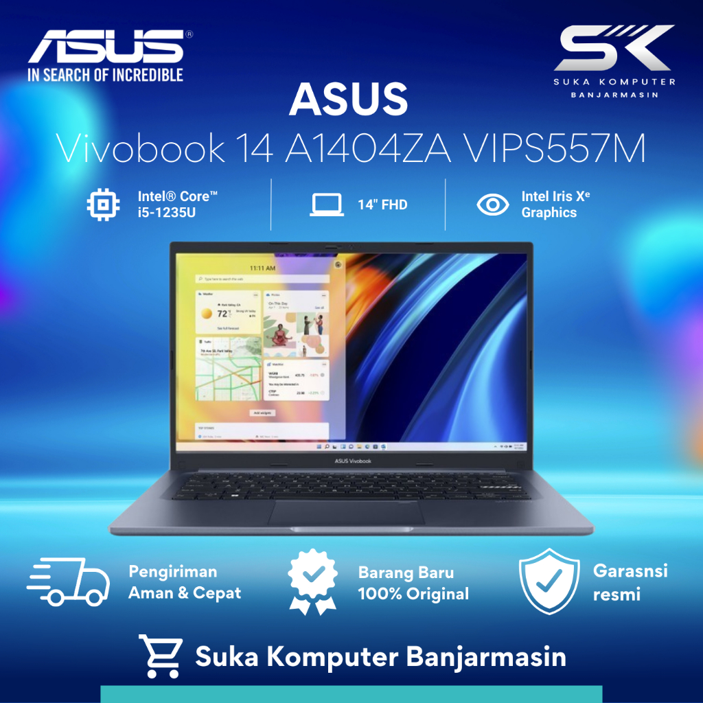 Jual Asus Vivobook 14 A1404ZA VIPS557M /Core i5-1235U/16GB/512GB SSD ...