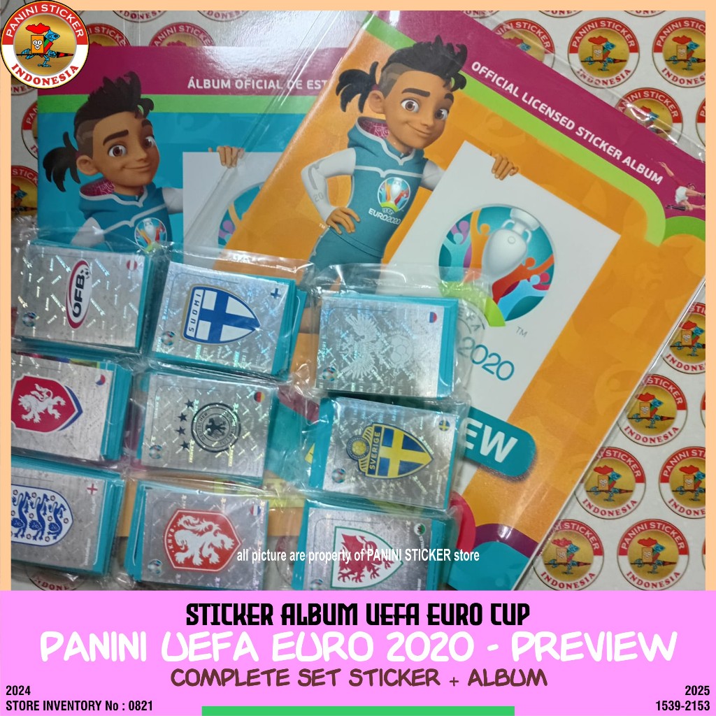 Jual PANINI STICKER ALBUM UEFA EURO 2020 PREVIEW :COMPLETE SET STICKER ...