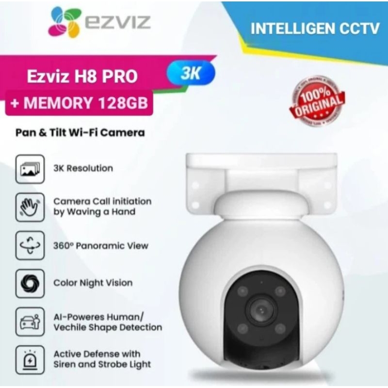 Jual Ezviz H8 PRO dengan Kamera Wi-Fi Ponsel + 128GB Memoria | Shopee ...