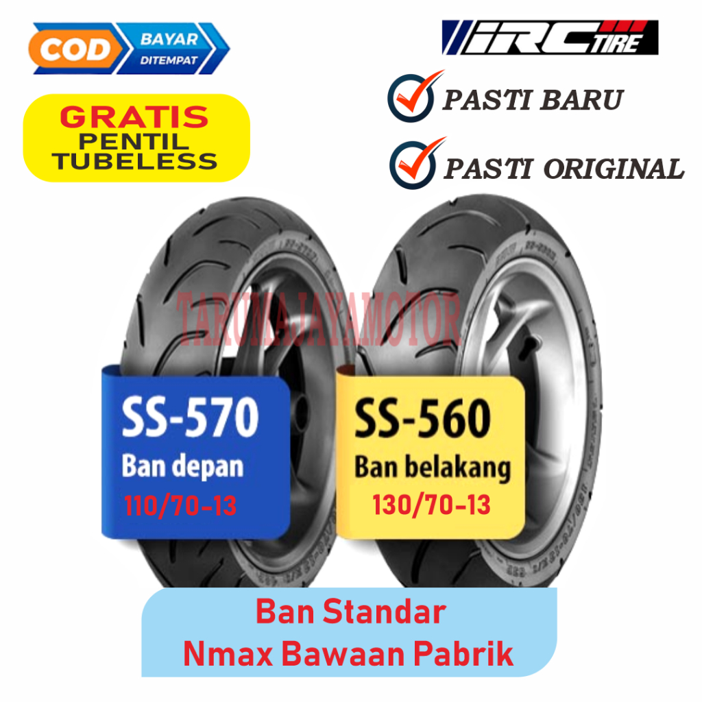 Jual IRC SS560 SS570 110/70 130/70 Ring 13 Ban Luar Tubeless Motor ...