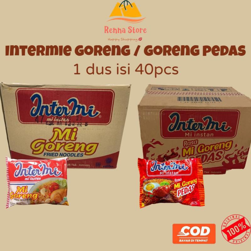 Jual INTERMIE Mi Goreng Pedas Instan (isi 40pcs) | Shopee Indonesia