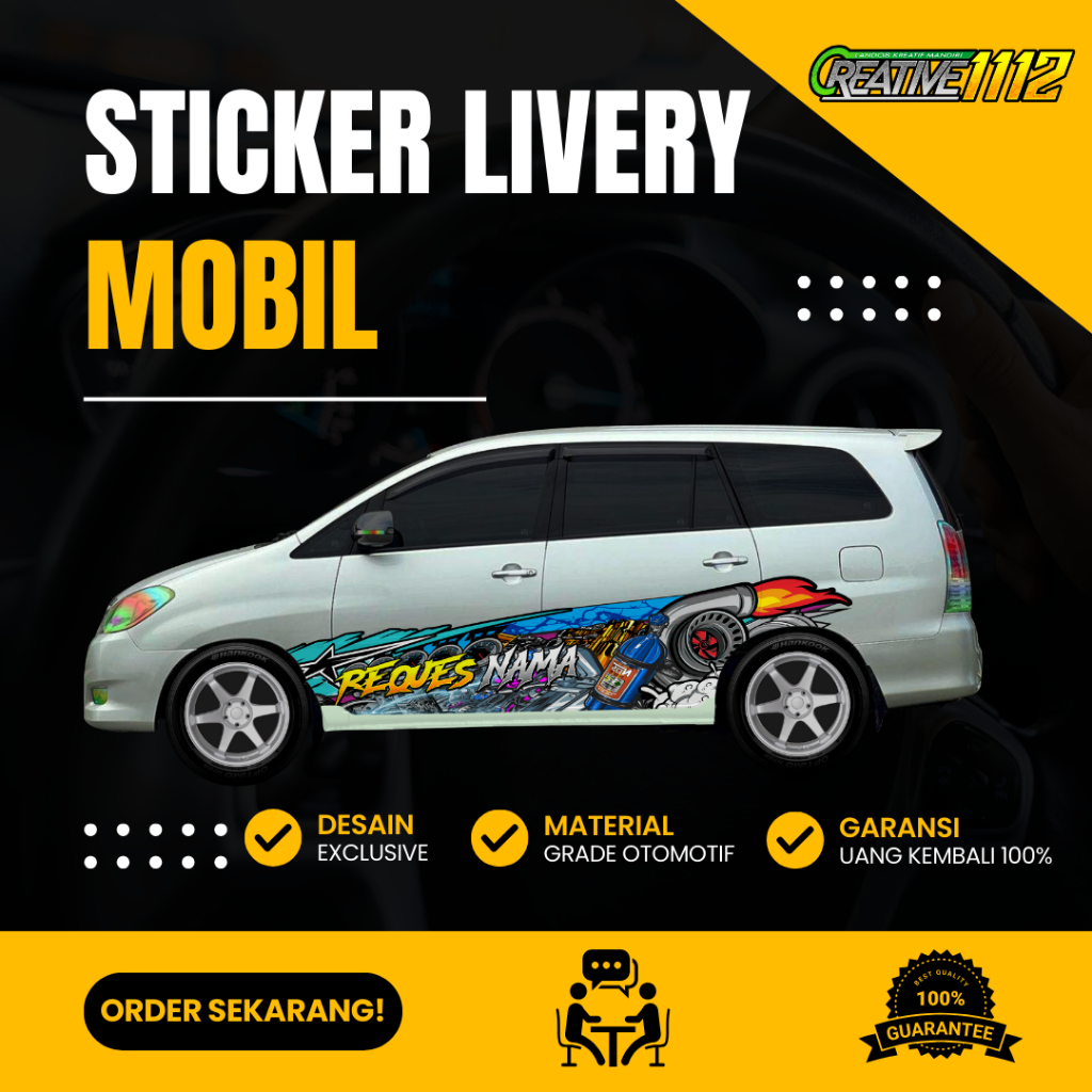 Jual Stiker Decal Kustom untuk Innova Reborn Venturer Kijang Innova ...