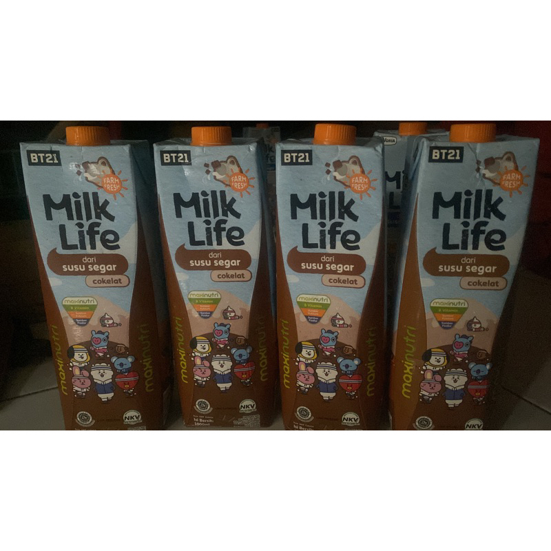 Jual susu uht milk life 1000ml | Shopee Indonesia