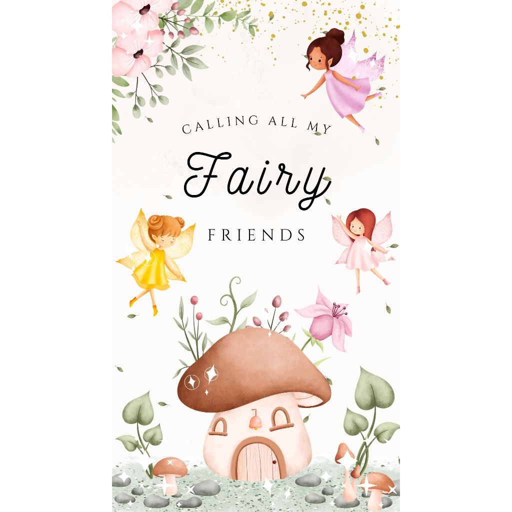 Jual UNDANGAN DIGITAL ULANG TAHUN ANAK VIDEO GAMBAR TEMA FAIRY ...