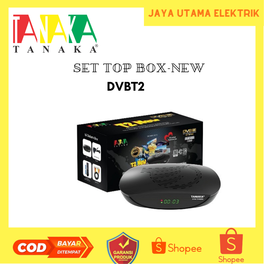 Jual STB DVB-T2 tanaka T2 NEW /Set Topbox Tv Digital Tanaka DVB T2 EWS UHF HD set topbox tv ...