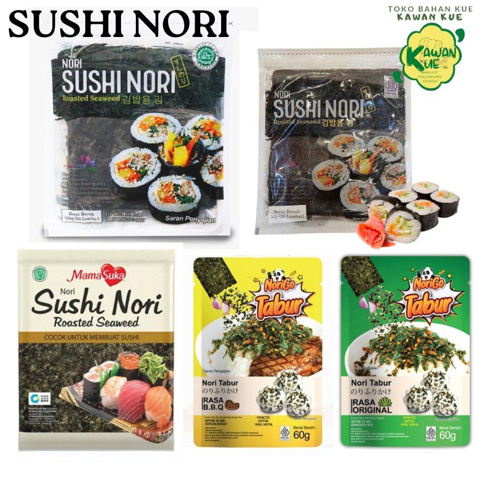 Jual Sushi Nori Sheet / Rumput Laut Lembaran / Lembaran Gimbab & Roll ...