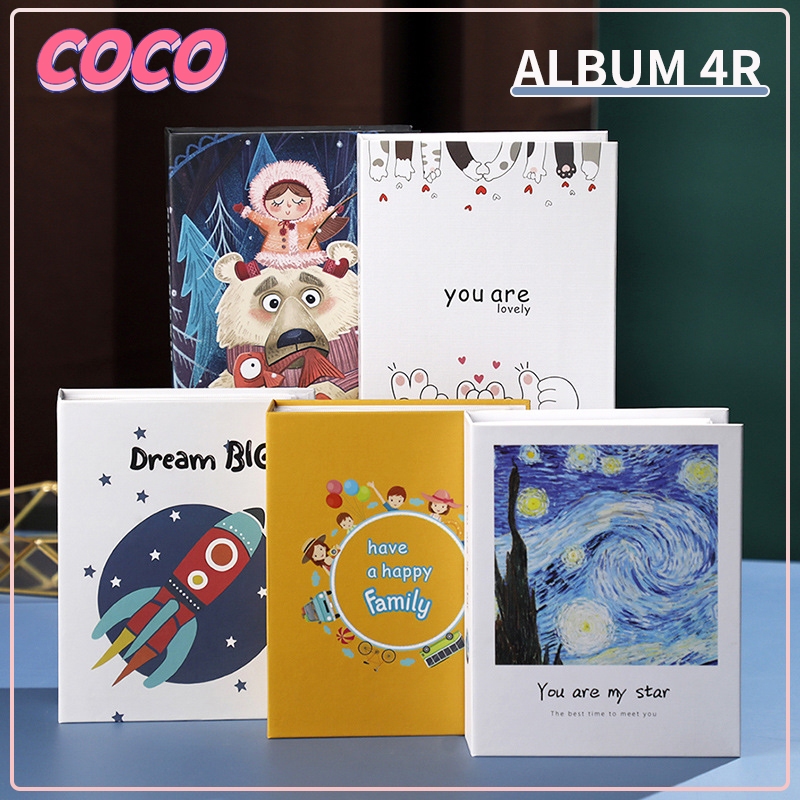 Jual album foto polaroid buku album foto 4r 100 slot album foto ...