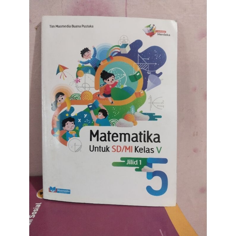 Jual buku matematika kelas 5/V sd mi jilid 1&2 masmedia kurikulum merdeka | Shopee Indonesia