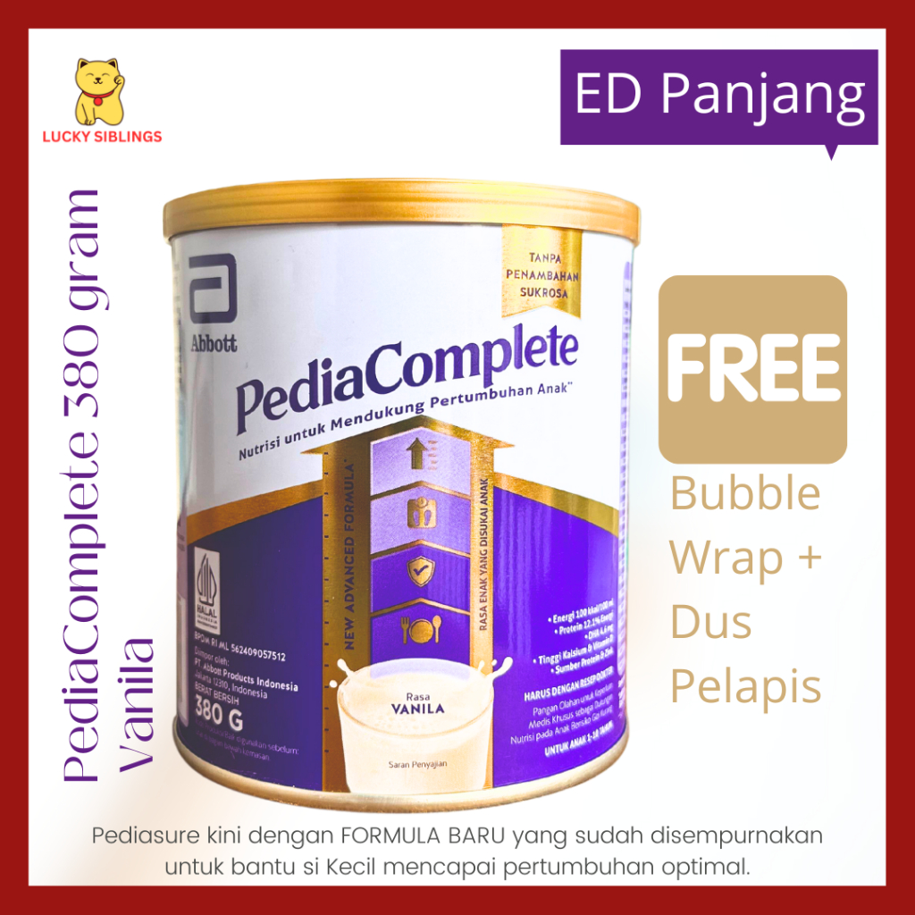 Jual Pediasure Complete 380 gr Vanila PediaComplete Susu Anak nutrisi badan anak lebih sehat dan ...